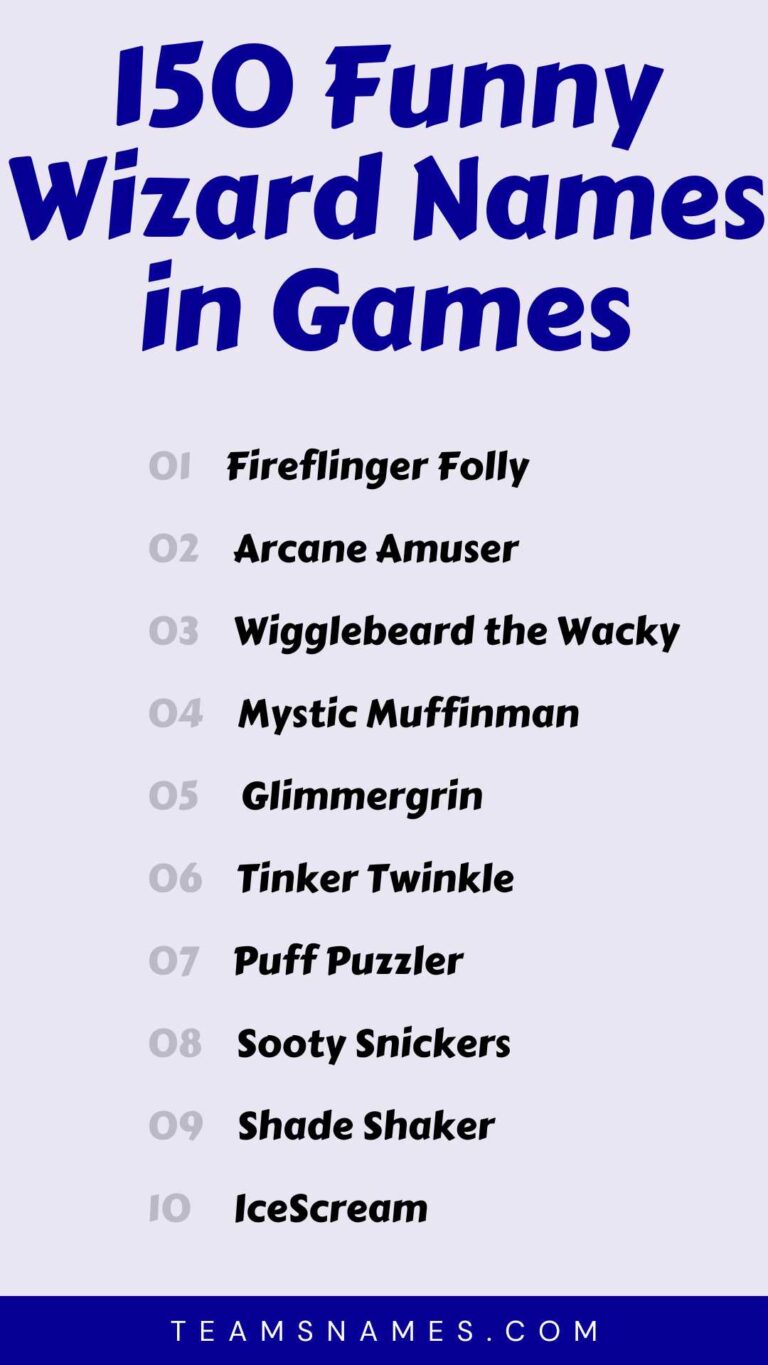 300+ Funny Wizard Names for Conjuring Laughs