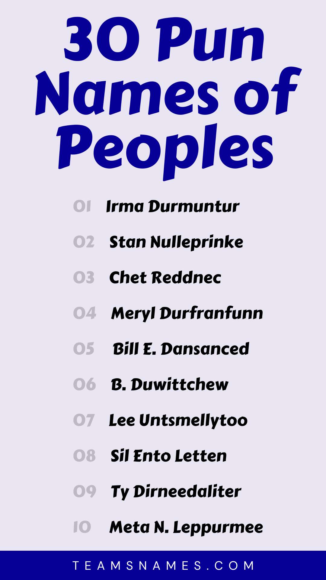 350 Best Pun Names You ve Never Heard Of