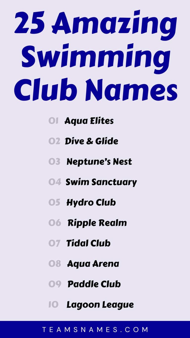 500+ Creative and Cool Swim Team Names to Make a Splash