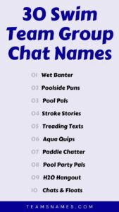 500+ Creative and Cool Swim Team Names to Make a Splash