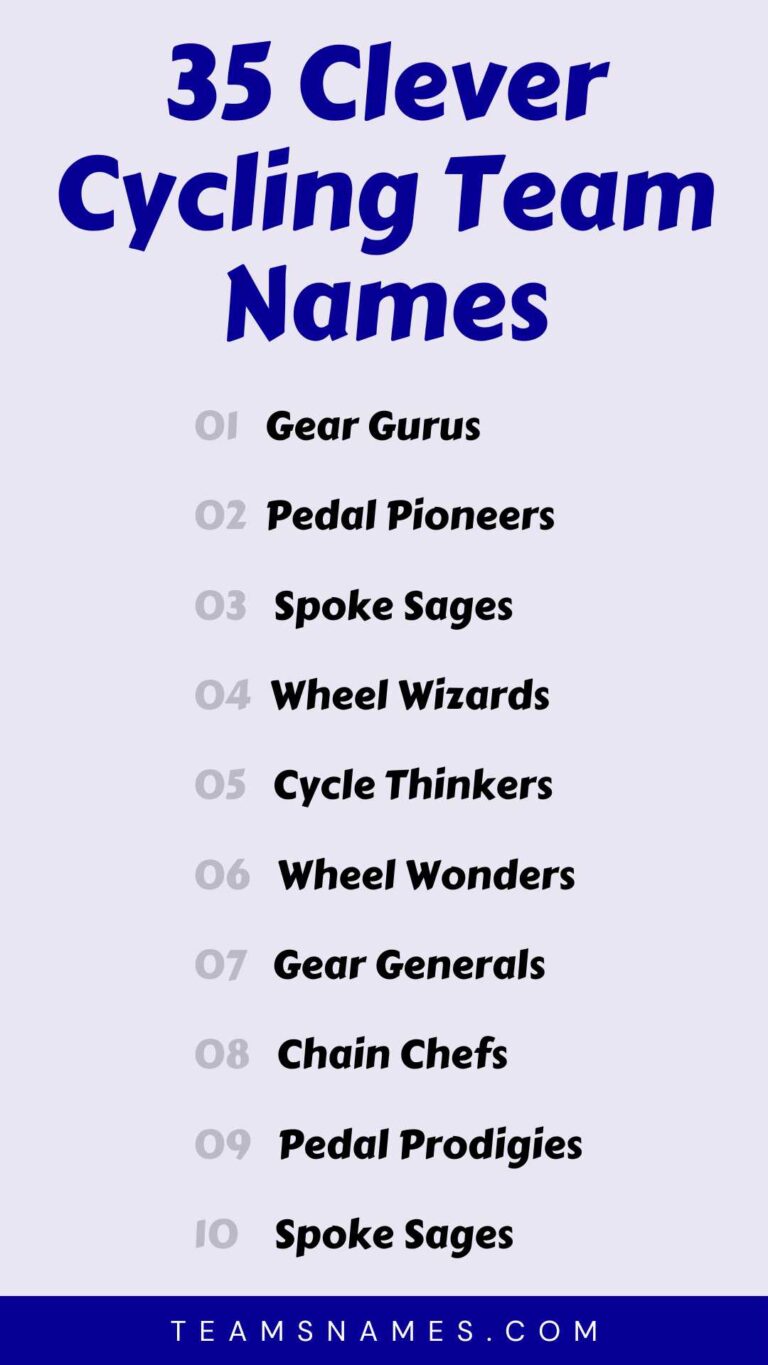 405 Amazing & Catchy Cycling Team Names for Enthusiasts