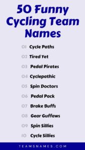 405 Amazing & Catchy Cycling Team Names for Enthusiasts