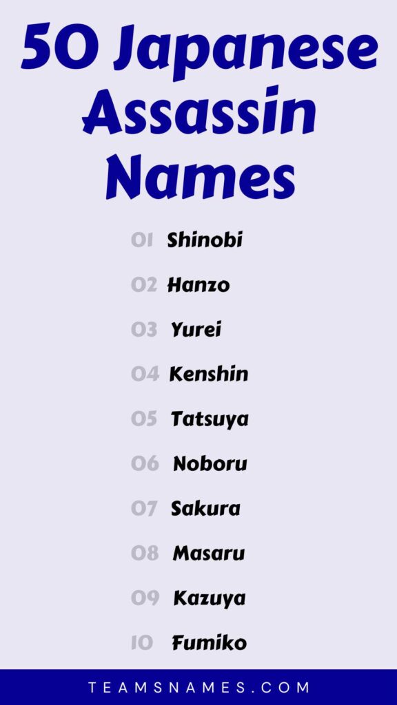510 Ultimate & Fierce Assassin Names for Your Dark Hero