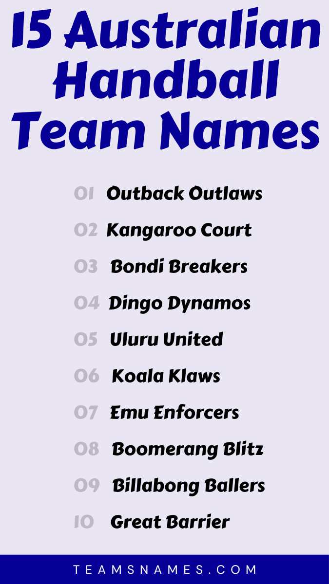 150 Best Handball Team Names to Smash Your Opponents