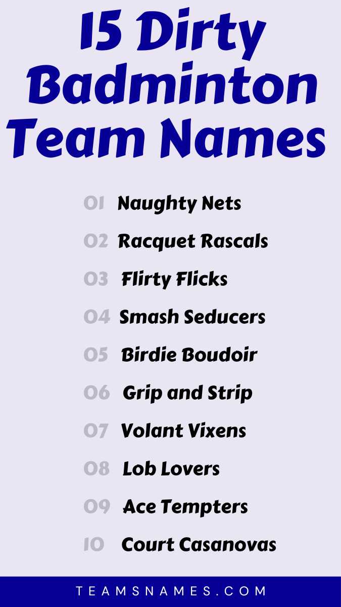 240 Powerful Badminton Team Names For A Smashing Time