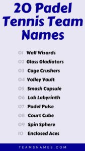 245 Unbeatable Tennis Team Names to Smash the Competition
