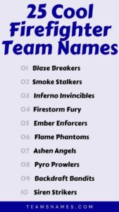 270 Best Firefighter Team Names to Ignite Your Crew's Spirit