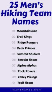 200 Funny & Unique Hiking Team Names for Next Adventure