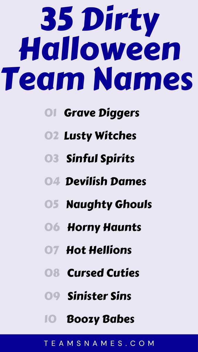 685 Spooky Halloween Team Names to Haunt Events