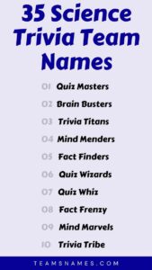 510 Awesome Science Team Names to Use Right Now