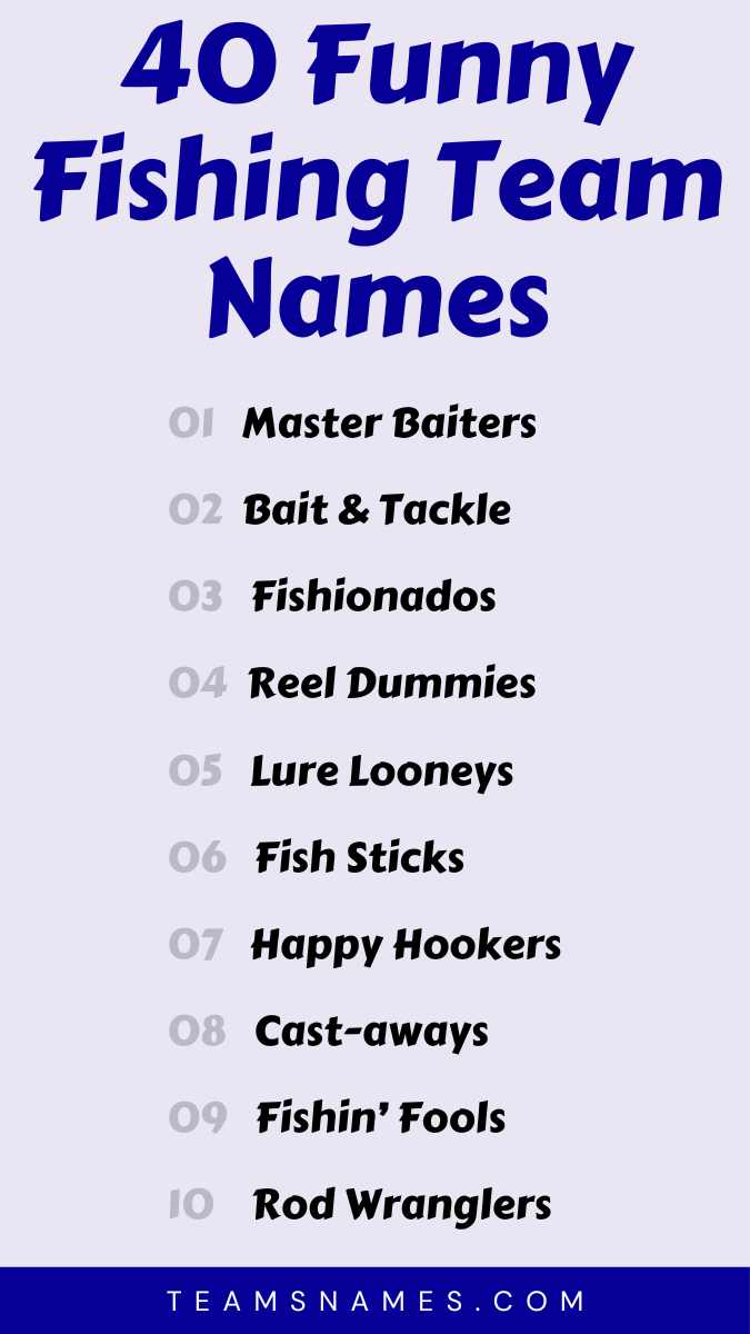 530 Unique Fishing Team Names That Will Hook Your Crew