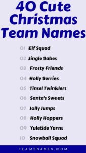 745 Festive Christmas Team Names to Light Up Your Party