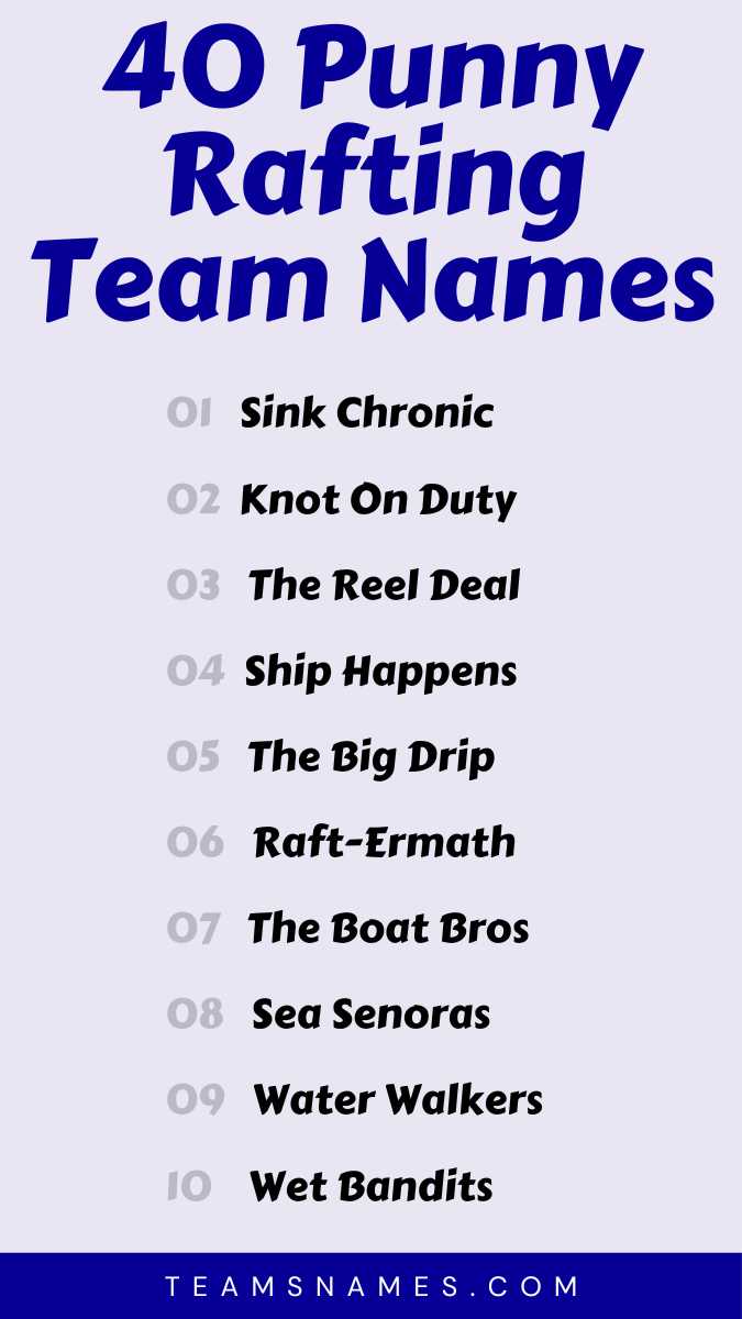 525 Epic Rafting Team Names to Dominate Rapids (New Ideas)