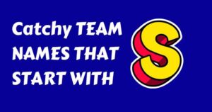600 Irresistible Team Names That Start With S