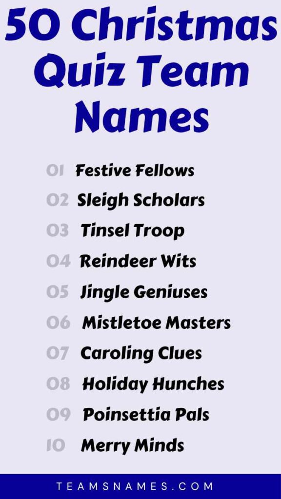640 Genius Quiz Team Names To Guarantee A Winning Smile 640 Genius Quiz Team Names To Guarantee A Winning Smile