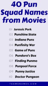 580 Cool & Classic Team Names from Movies You Must Try