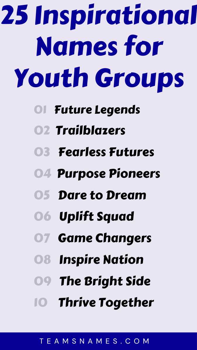 395 Unique Inspirational Group Names for Motivation & Fun