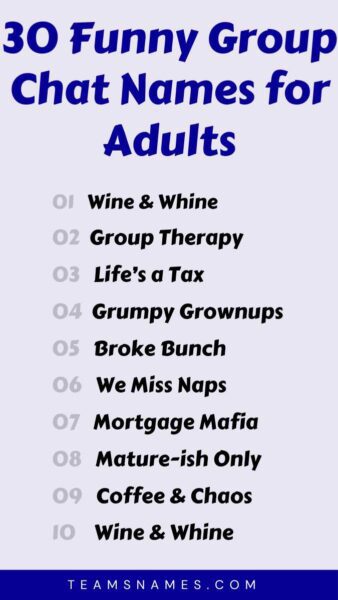 525 Funny Group Chat Names That Will Crack You Up – Teams Names